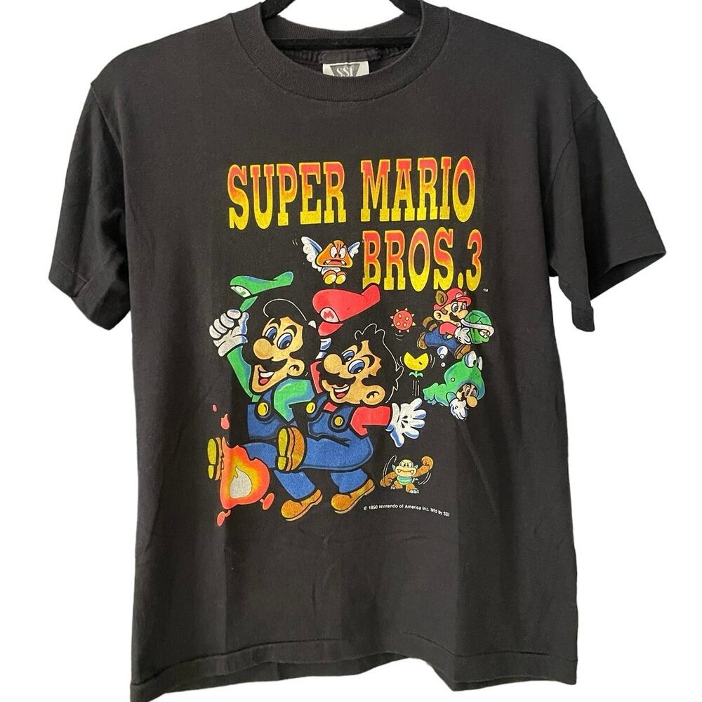Vintage 90s Super Mario Bros 3 Promo 1990 Single Stit… - Gem